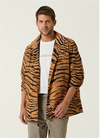 Allsaints Erkek Turuncu Polo Yaka Zebra Desenli Mont S EU Allsaints Erkek Turuncu Polo Yaka Zebra Desenli Mont S EU