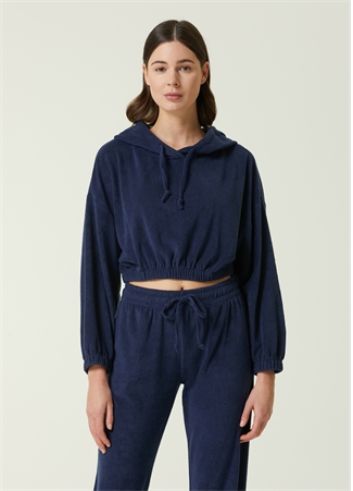 Sandshaped Kadın Lacivert Terry Kapüşonlu Sweatshirt S EU Sandshaped Kadın Lacivert Terry Kapüşonlu Sweatshirt S EU