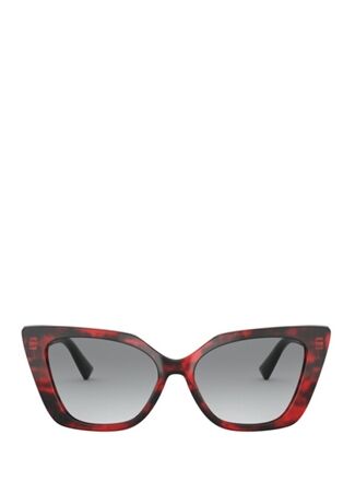 Valentino Kadın Kırmızı Turtle Desenli Güneş Gözlüğü 56 EU Valentino Kadın Kırmızı Turtle Desenli Güneş Gözlüğü 56 EU