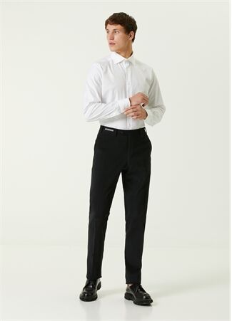 Corneliani Erkek Siyah Dar Paça Pantolon 50 IT