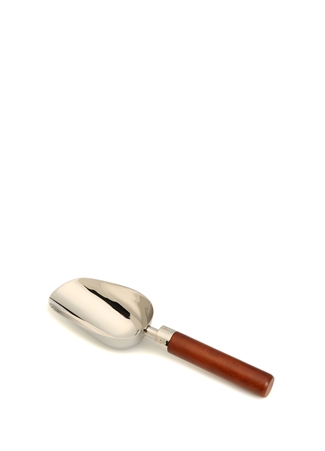 Luxuria Kahverengi Silver Ahşap Saplı Buz Kaşığı Bej