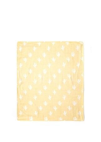 Minimou Kids Çocuk Sarı Kaktüs Desenli Bebek Battaniye EU Minimou Kids Çocuk Sarı Kaktüs Desenli Bebek Battaniye EU