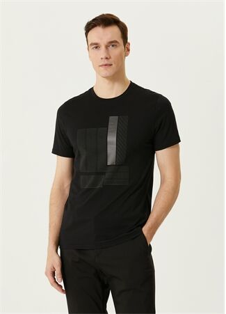 Network Erkek Slim Fit Siyah T-shirt S EU