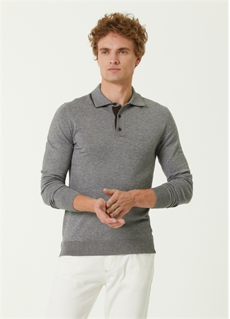 Beymen Club Erkek Gri Melanj Polo Yaka Süet Detaylı Triko S Beymen Club Erkek Gri Melanj Polo Yaka Süet Detaylı Triko S