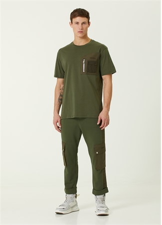 Balmain Erkek Haki Beli Kordonlu Kargo Eşofman Altı S EU Balmain Erkek Haki Beli Kordonlu Kargo Eşofman Altı S EU