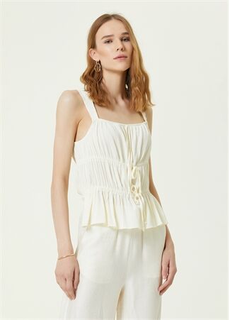 Network Kadın Bluz Bej Xs Eu