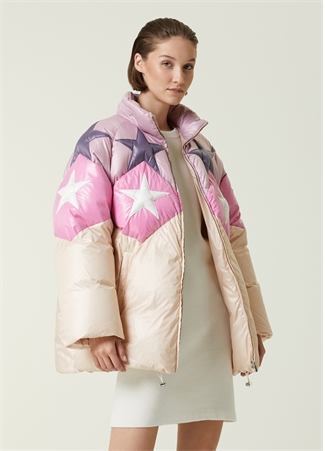 Miu Kadın Pembe Dik Yaka Yıldız Kapitoneli Puff Mont 38 IT Miu Kadın Pembe Dik Yaka Yıldız Kapitoneli Puff Mont 38 IT