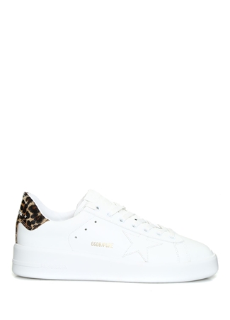 Golden Goose Kadın Beyaz Logolu Deri Sneaker Bej 37 EU