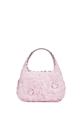 Valentino Garavani Kadın Small Rose Edition Atelier Pembe Deri Çanta EU Valentino Garavani Kadın Small Rose Edition Atelier Pembe Deri Çanta EU