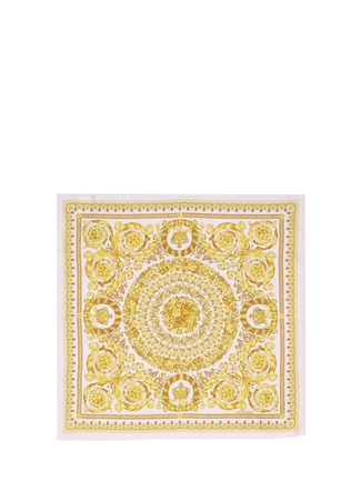 Versace Kadın Barocco Pembe İpek Fular EU Versace Kadın Barocco Pembe İpek Fular EU
