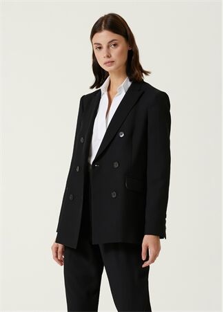 Network Kadın Regular Fit Siyah Ceket 42 EU