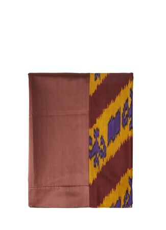 Haan Bordo İkat Desenli Masa Örtüsü