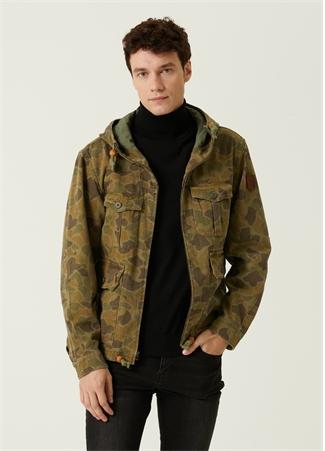 Polo Ralph Lauren Erkek Haki Kapüşonlu Kamuflaj Desenli Kaban S EU Polo Ralph Lauren Erkek Haki Kapüşonlu Kamuflaj Desenli Kaban S EU