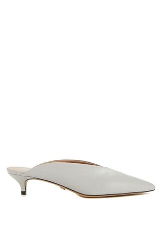 George Hogg Kadın Gri Deri Terlik 36 EU