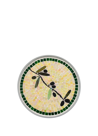 Bceramics Cam Mozaik Desenli Sunum Tabağı Gri Bceramics Cam Mozaik Desenli Sunum Tabağı Gri