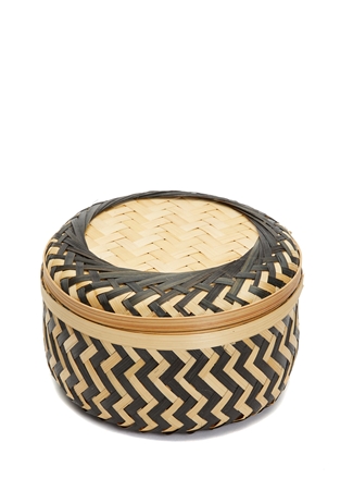 Bloomingville Jacob M Siyah Bambu Sepet