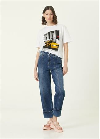 Alexander Mcqueen Kadın Jean Pantolon Mavi 25 Us Alexander Mcqueen Kadın Jean Pantolon Mavi 25 Us