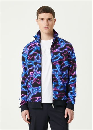 Valentino Erkek Lacivert Dijital Kamuflaj Desenli Sweatshirt S EU Valentino Erkek Lacivert Dijital Kamuflaj Desenli Sweatshirt S EU