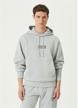 Helmut Lang Erkek Su Yeşili Kapüşonlu Logolu Sweatshirt Yeşil S Eu Helmut Lang Erkek Su Yeşili Kapüşonlu Logolu Sweatshirt Yeşil S Eu