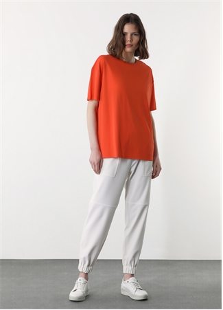 Network Kadın Turuncu Basic T-shirt M EU