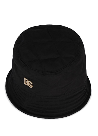 Dolce&Gabbana Kadın Siyah Logolu Şapka 57 EU