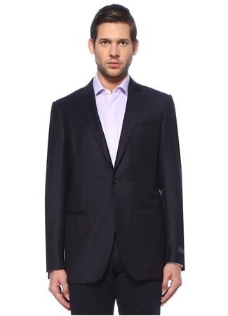 Pal Zileri Erkek Lacivert Kırlangıç Yaka Tek Düğmeli Yün Ceket Mavi 50 IT Pal Zileri Erkek Lacivert Kırlangıç Yaka Tek Düğmeli Yün Ceket Mavi 50 IT