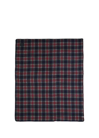 Beymen Hediye Kırmızı Lacivert Ekoseli Battaniye