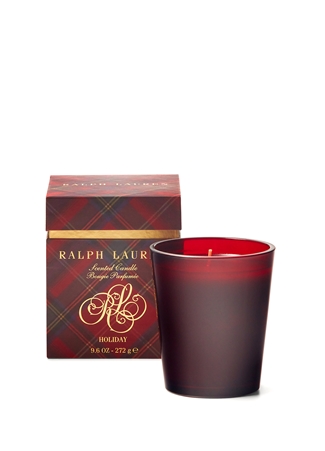 Ralph Lauren Home Holiday Kırmızı Ekoseli 272 gr Mum Siyah