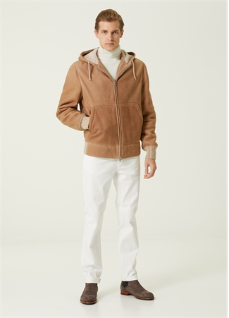 Brunello Cucinelli Erkek Slim Fit Beyaz Jean Pantolon 50 IT Brunello Cucinelli Erkek Slim Fit Beyaz Jean Pantolon 50 IT