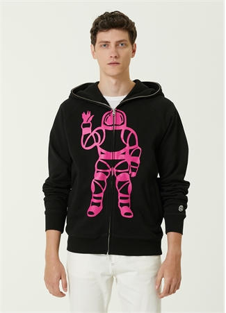 Billionaire Boys Club Erkek Siyah Kapüşonlu Logolu Sweatshirt S EU
