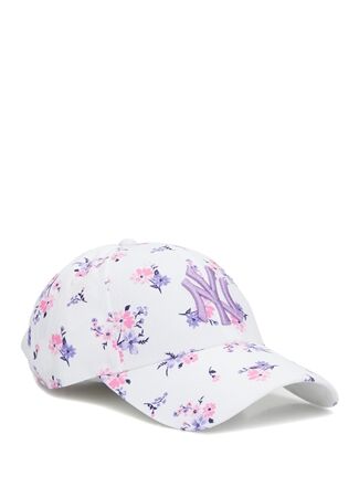 New Era Kadın Forty Neyyan Beyaz Çiçek Desenli Şapka EU