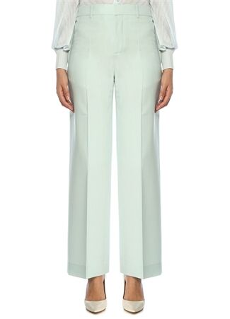 Givenchy Kadın Mavi Normal Bel Bol Paça Yün Pantolon 36 IT