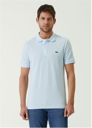 Lacoste Erkek Mavi Logo Detaylı Polo Yaka T-shirt S EU
