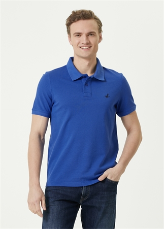 Beymen Club Erkek Comfort Fit Saks Polo Yaka T-shirt Mavi S EU Beymen Club Erkek Comfort Fit Saks Polo Yaka T-shirt Mavi S EU