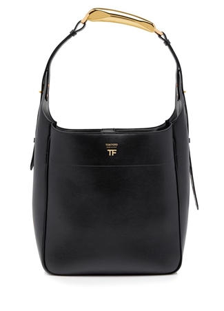 Tom Ford Kadın Bianca Medium Siyah Deri Hobo Çanta EU Tom Ford Kadın Bianca Medium Siyah Deri Hobo Çanta EU