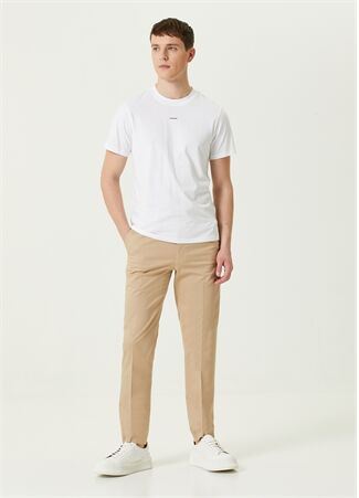 Sandro Erkek Bej Dar Paça Pantolon 42 IT Sandro Erkek Bej Dar Paça Pantolon 42 IT