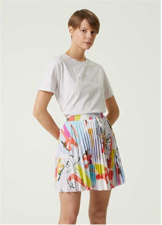 Beymen Club Kadın Lila Bisiklet Yaka Nakışlı T-shirt Mor S Beymen Club Kadın Lila Bisiklet Yaka Nakışlı T-shirt Mor S