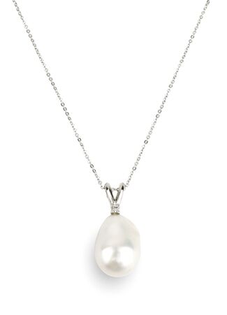 Lulu Jewelery Kadın Precious Pearl Gümüş Rengi Kolye Gri EU Lulu Jewelery Kadın Precious Pearl Gümüş Rengi Kolye Gri EU