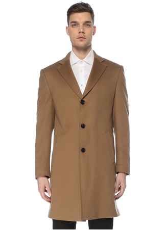 Beymen Collection Erkek Kamel Kelebek Yaka Yün Palto Kahverengi 48 IT Beymen Collection Erkek Kamel Kelebek Yaka Yün Palto Kahverengi 48 IT