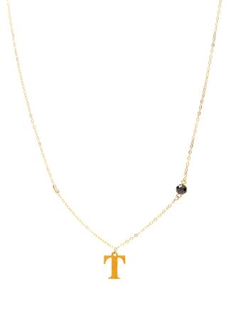 Collection-Alper Tunçoku Kadın T Harfi Formlu Altın Rengi Kolye EU