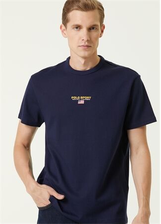 Polo Ralph Lauren Erkek Lacivert Logo Baskılı T-shirt S Eu