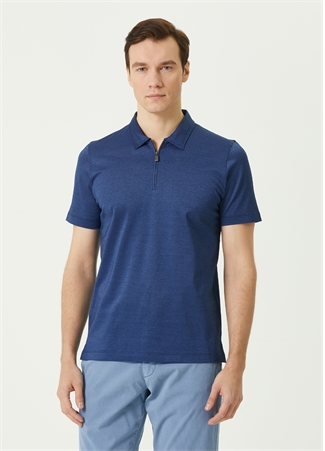 Canali Erkek Mavi Polo Yaka T-shirt 50 IT Canali Erkek Mavi Polo Yaka T-shirt 50 IT