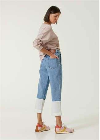 Loewe Kadın Fisherman Mavi Paça Detaylı Jean Pantolon 38 IT Loewe Kadın Fisherman Mavi Paça Detaylı Jean Pantolon 38 IT