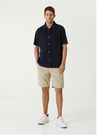 Aspesi Erkek Bej Beli Büzgülü Bermuda 52 IT Aspesi Erkek Bej Beli Büzgülü Bermuda 52 IT