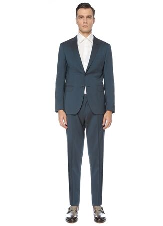 Pal Zileri Erkek Yeşil Yün Takım Elbise Mavi 54 IT