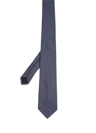 Beymen Collection Erkek Mavi Desenli İpek Kravat EU IT