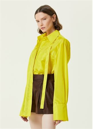 Valentino Kadın Sarı İpek Gömlek 42 It