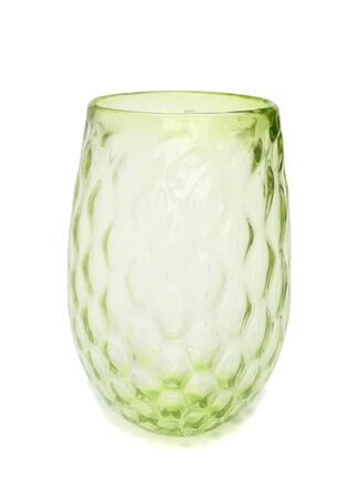 Des Pots Honeycomb Yeşil Cam Vazo