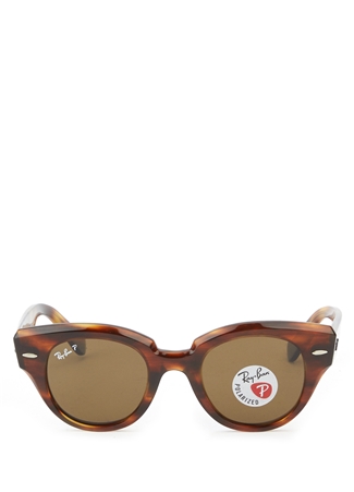 Ray-Ban Kadın Turtle Desenli Yuvarlak Formlu Güneş Gözlüğü Kahverengi 47 EU Ray-Ban Kadın Turtle Desenli Yuvarlak Formlu Güneş Gözlüğü Kahverengi 47 EU
