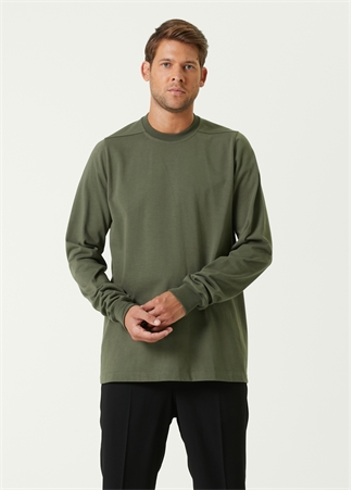 Rick Owens Erkek Haki Basic Sweatshirt Yeşil M EU